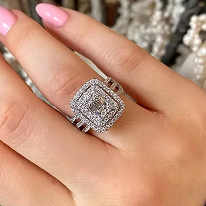 Square Diamond Ring – She Clutches